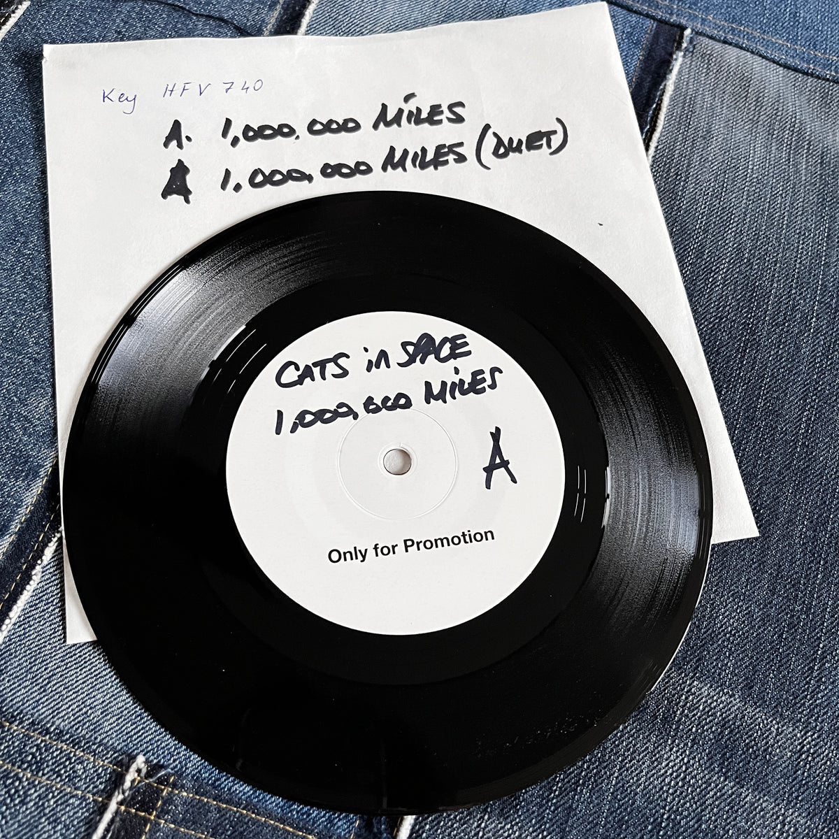 NEW! WHITE LABEL TEST PRESS 7" VINYL - 1,000,000 Miles / 1,000,000 Mil ...