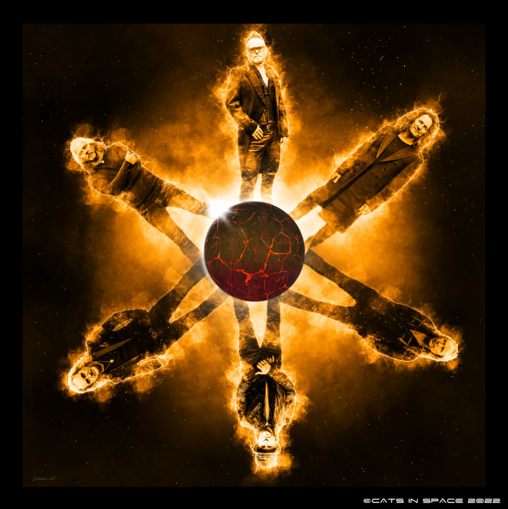 NEW! TIME MACHINE - ALBUM 12" x 12" Signed ART PRINTS – CATS in SPACE ...